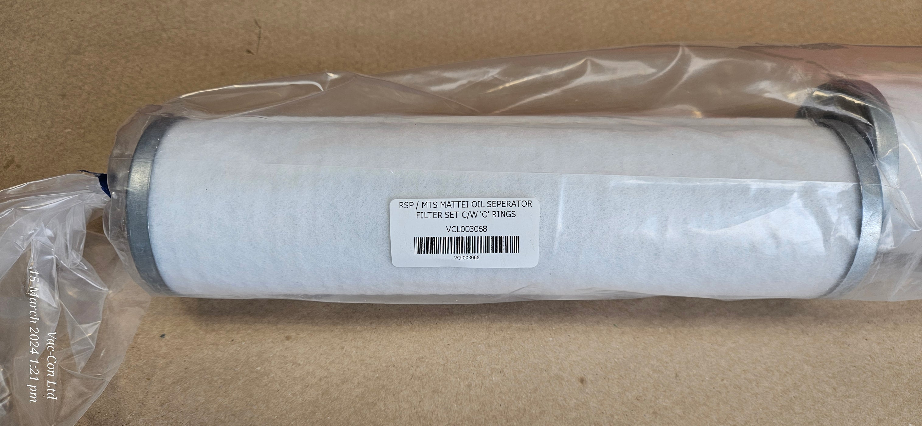 RSP / MTS OIL SEPERATOR FILTER SET C/W 'O' RINGS for Mattei Compressor ...