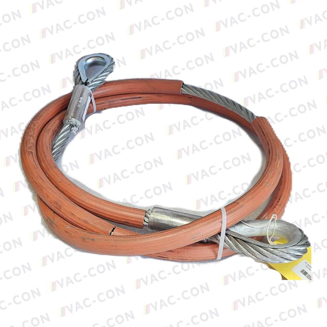 Arrester cable to secure the tipping container / skip rope for securit ...