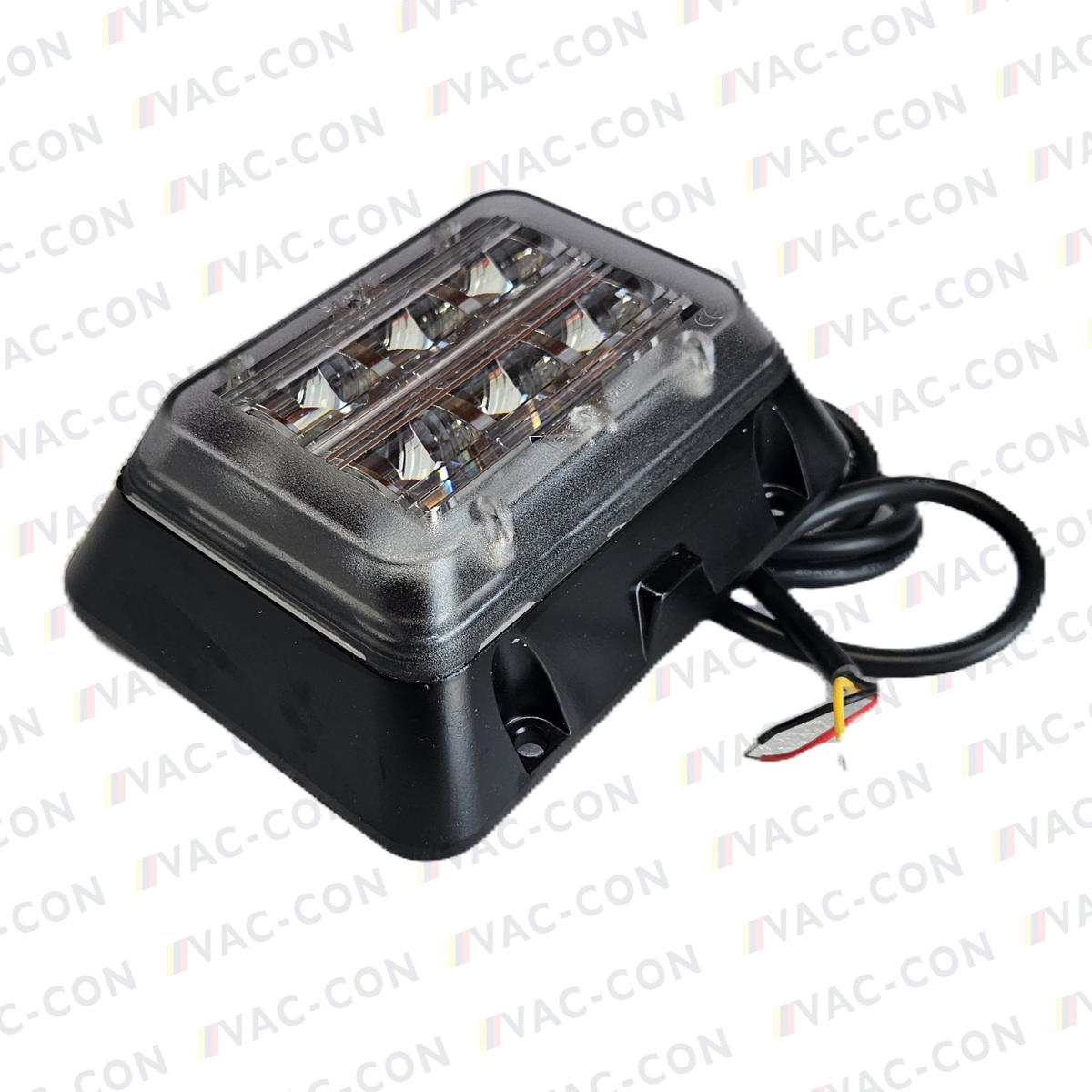 Amber Strobe Electrical 6 LED 12/24v R65 Amber Strobe — VAC-CON Ltd
